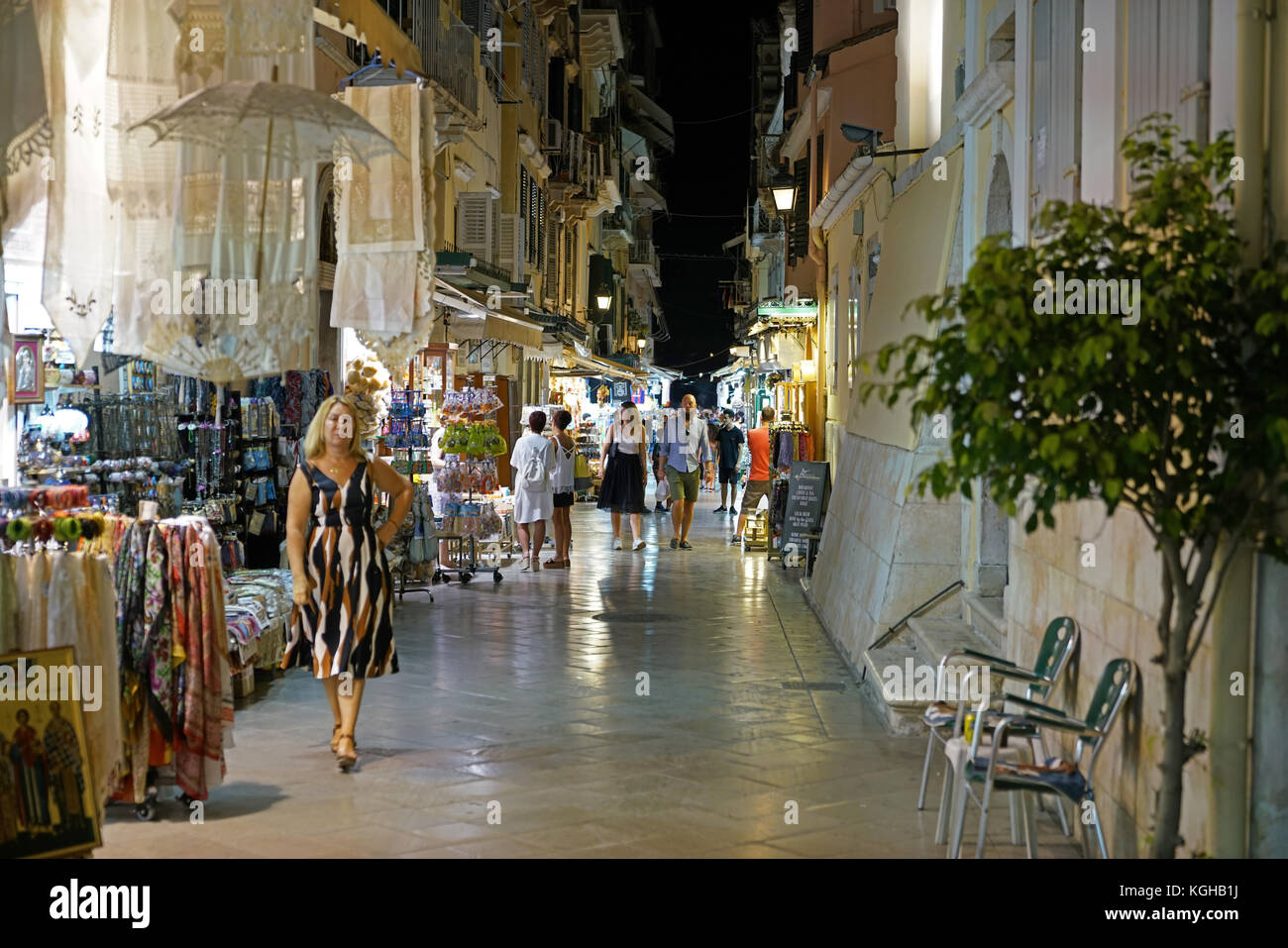 Nightlife corfu town corfu greece hi-res stock photography and images ...