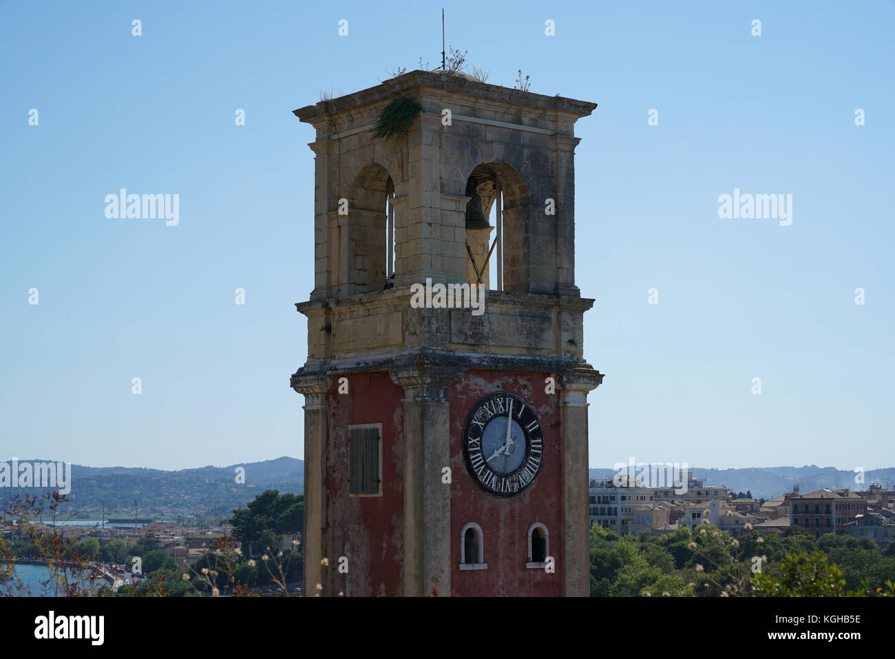 Old Town of Corfu, Greece: Clock Tower Corfu Stock Photo - Alamy