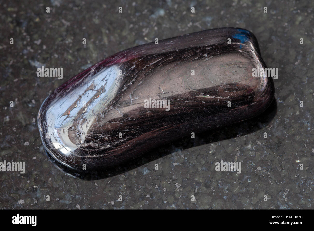 macro shooting of natural mineral rock specimen - Hypersthene gemstone ...