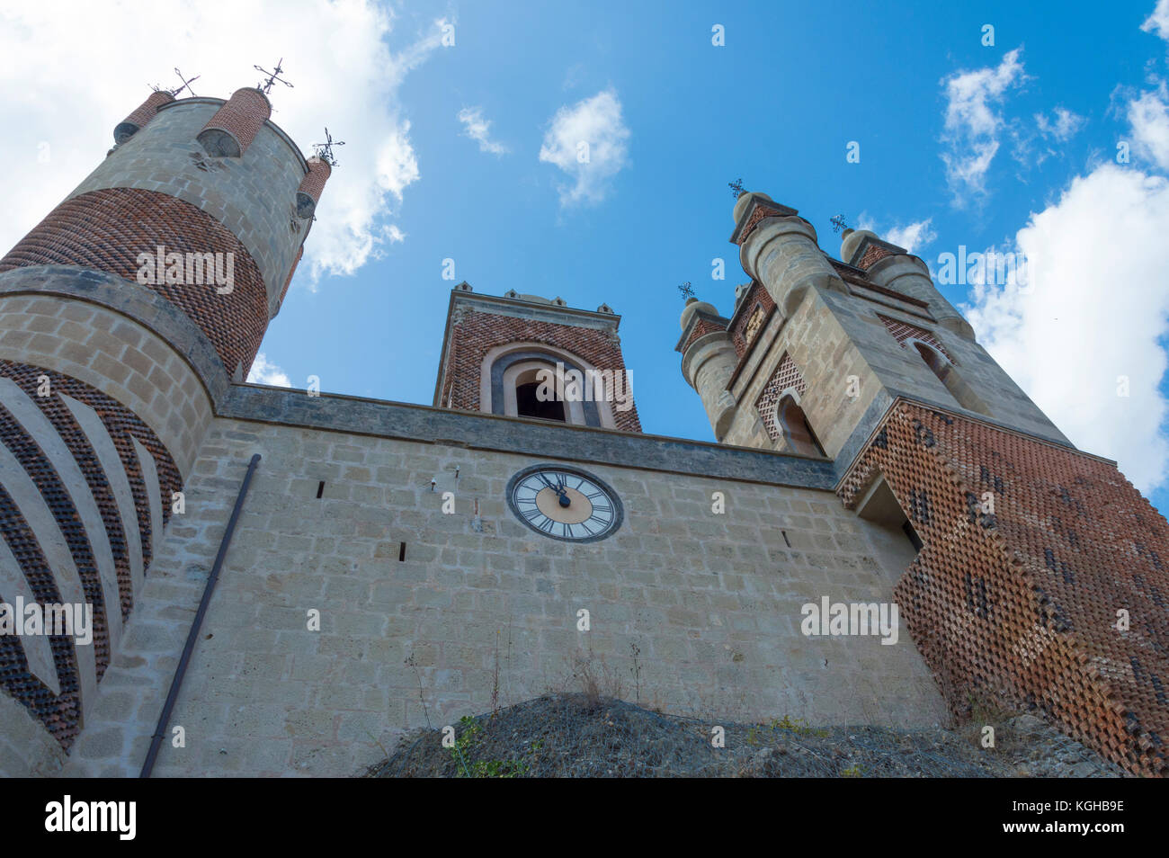 Riola, Italy - 2nd November 2017:Rocchetta Mattei castle in Riola ...