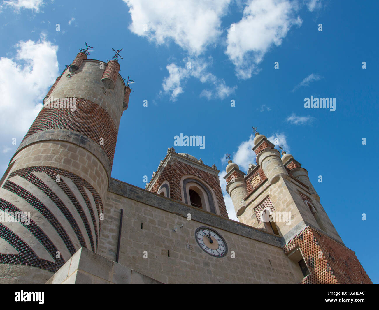 Riola, Italy - 2nd November 2017:Rocchetta Mattei castle in Riola ...