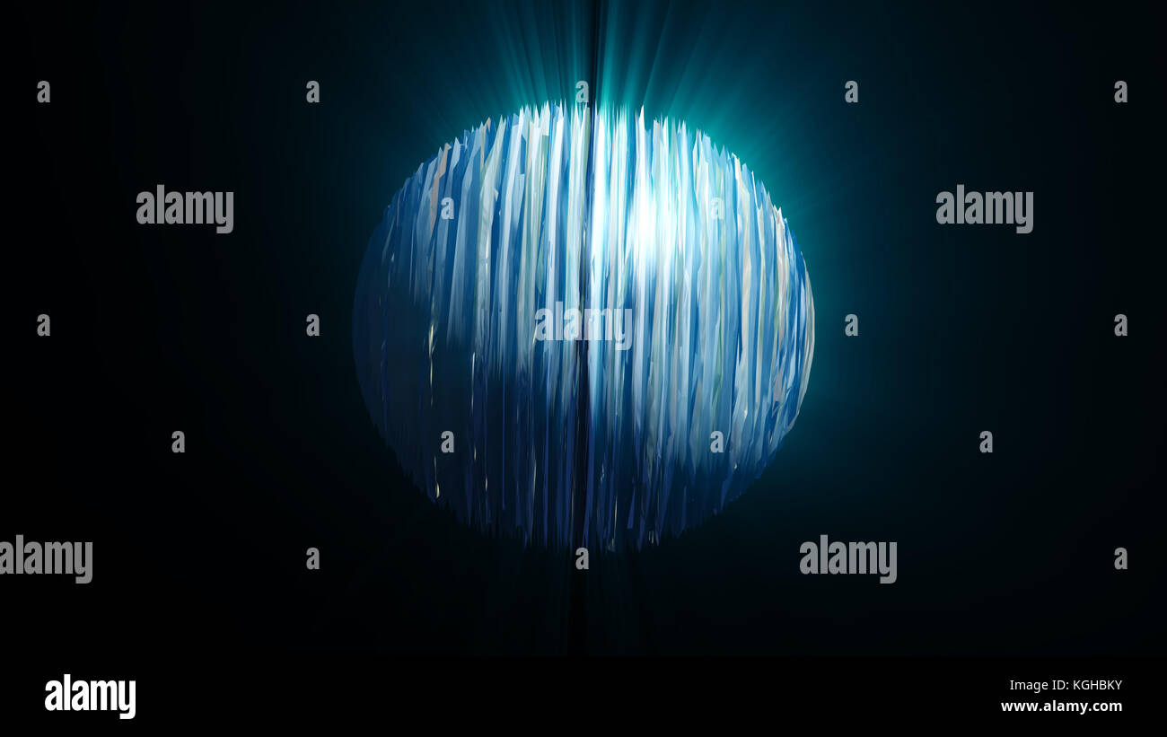 Abstract swirl sphere with shine effect Stock Photo - Alamy