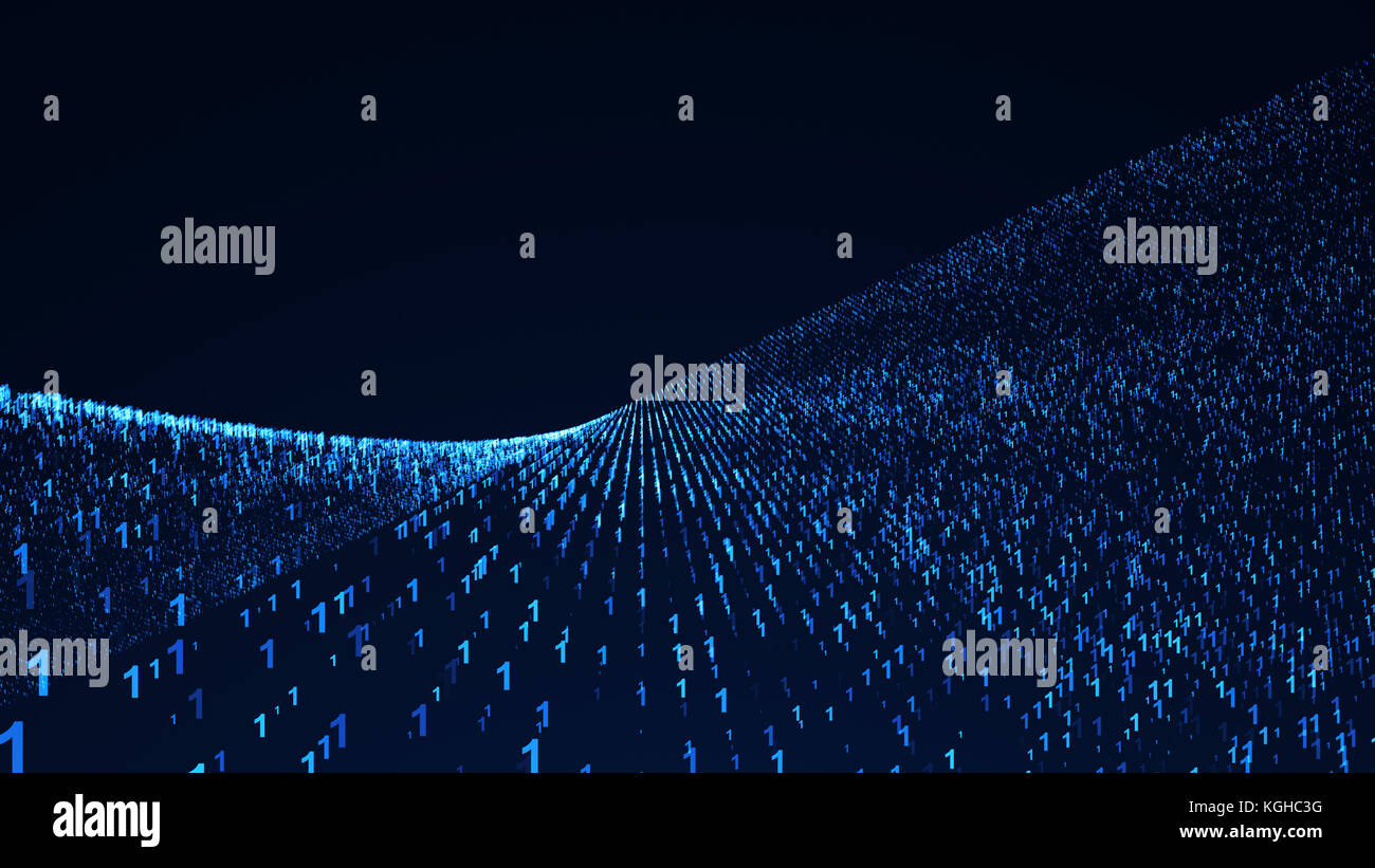 Binary Code Background. Digital illustration Stock Photo - Alamy