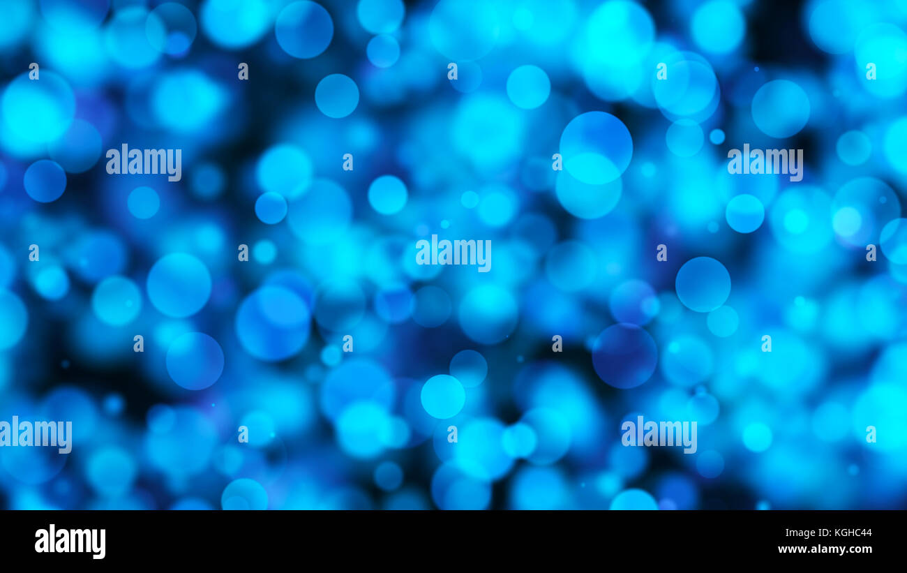Blue Bokeh background. Digital illustration Stock Photo - Alamy