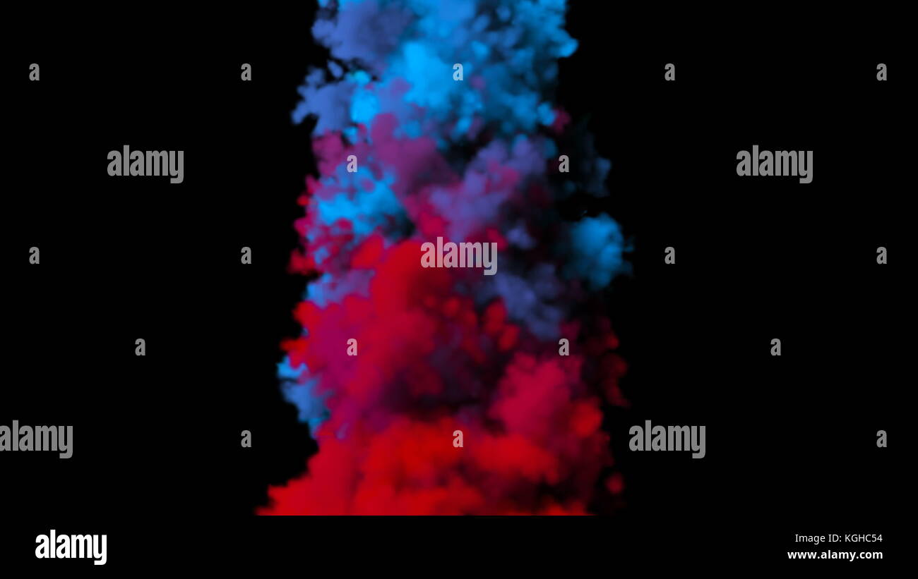Cg of colorful smoke. Digital illustration. 3d rendering Stock Photo ...