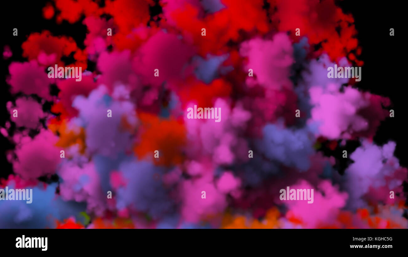 Colorful smoke on dark background Stock Photo - Alamy