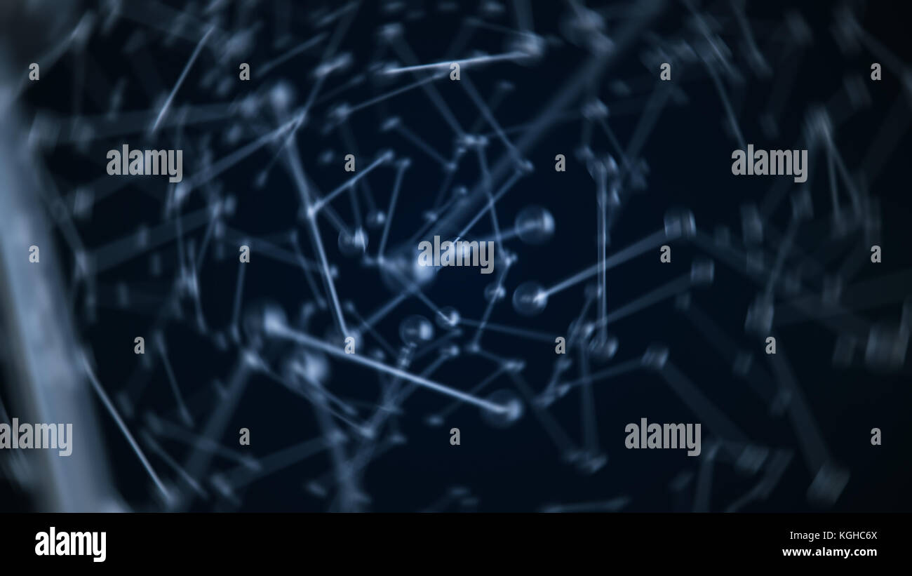 Abstract background with molecule structure Stock Photo - Alamy