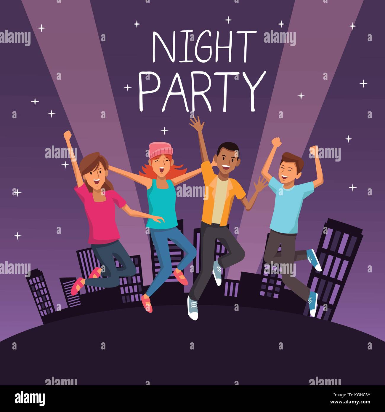 Women night party leisure Stock Vector Images - Alamy