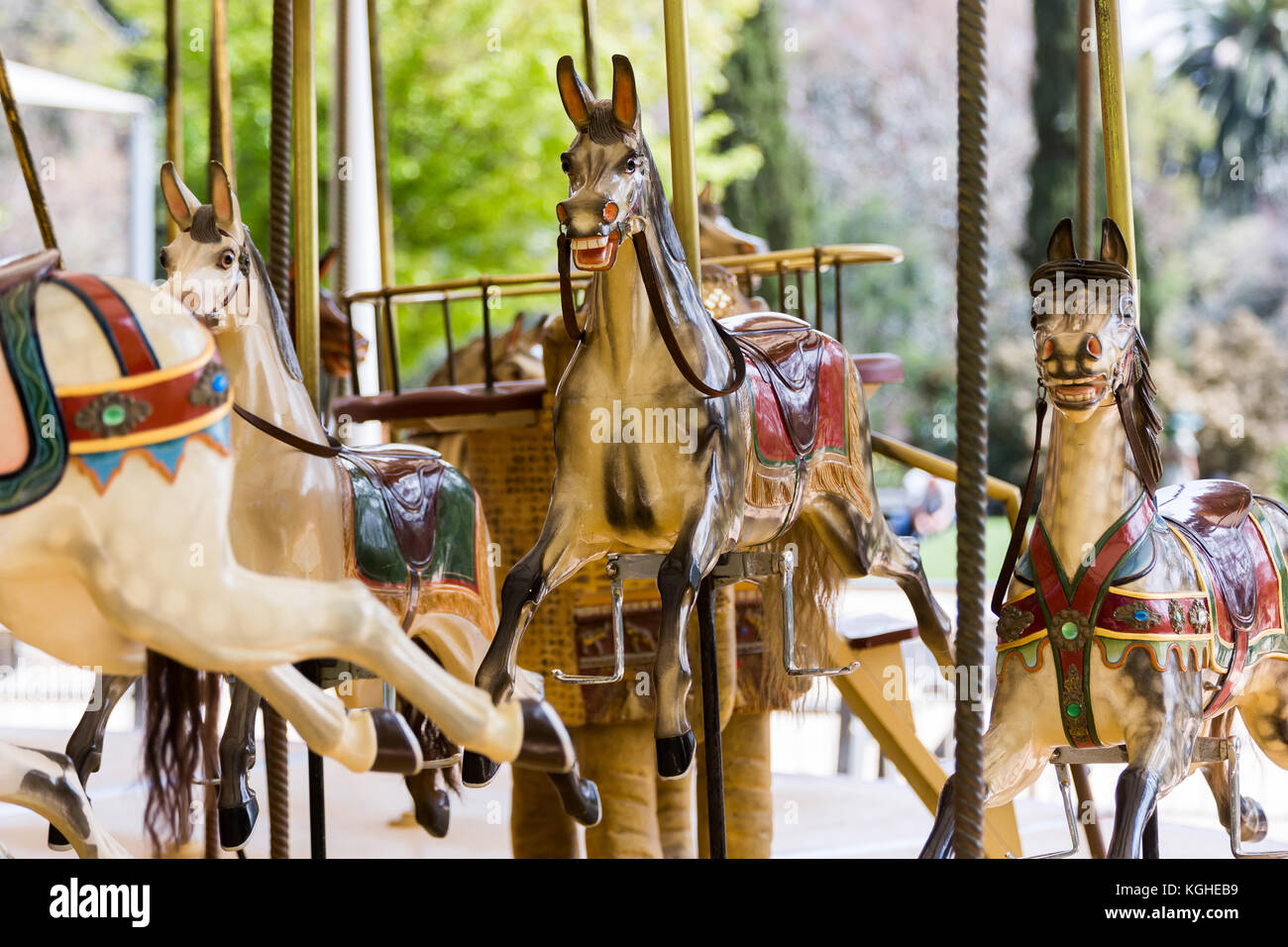 Children merry go round playground hi-res stock photography and images ...