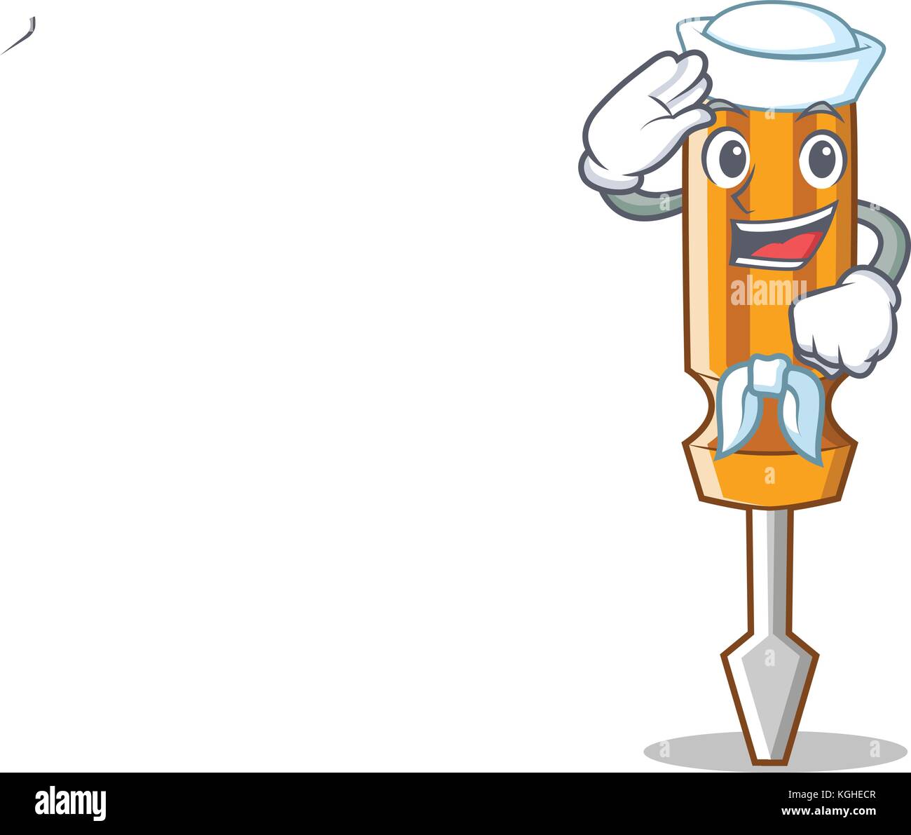 Sailor screwdriver character cartoon style Stock Vector Image & Art - Alamy