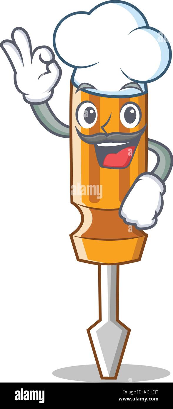Chef screwdriver character cartoon style Stock Vector Image & Art - Alamy
