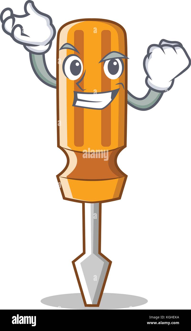 Successful screwdriver character cartoon style Stock Vector Image & Art ...