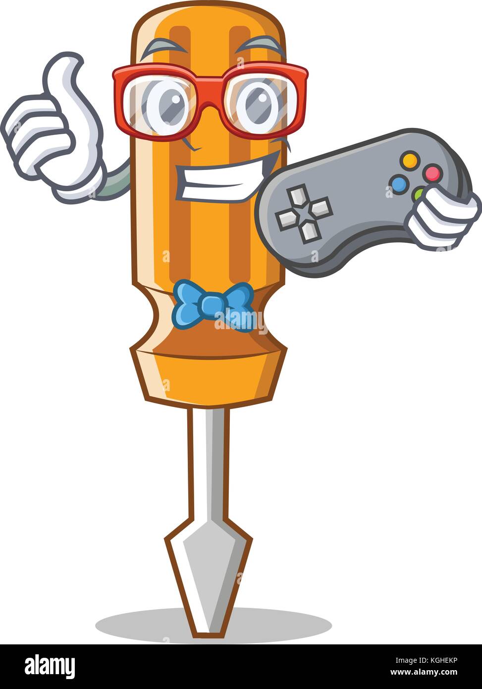 Gamer screwdriver character cartoon style Stock Vector Image & Art - Alamy