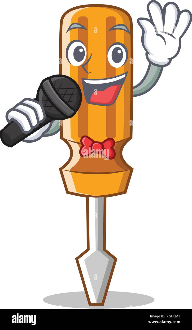 Singing screwdriver character cartoon style Stock Vector Image & Art ...