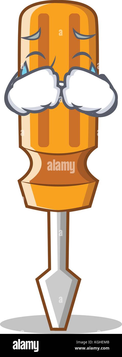 Crying screwdriver character cartoon style Stock Vector Image & Art - Alamy
