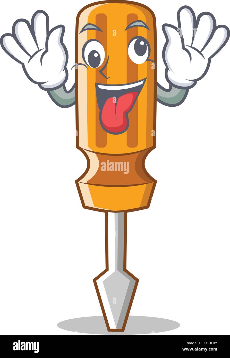 Crazy screwdriver character cartoon style Stock Vector Image & Art - Alamy