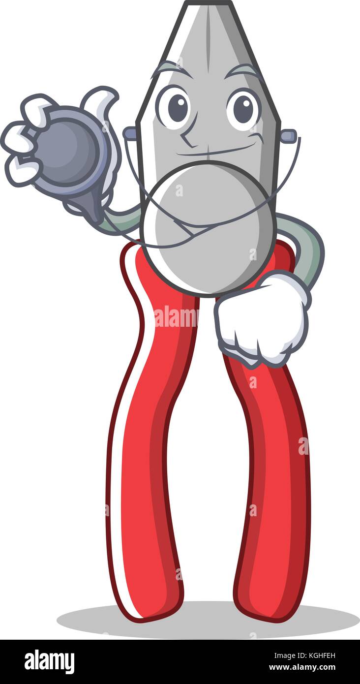 Doctor pliers character cartoon style Stock Vector Image & Art - Alamy