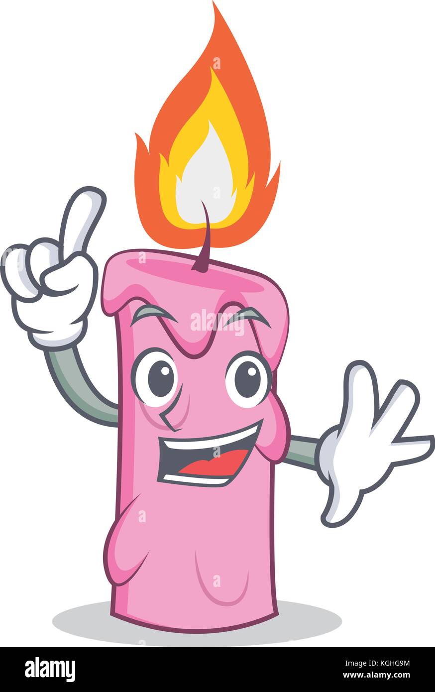 Finger candle character cartoon style Stock Vector Image & Art - Alamy