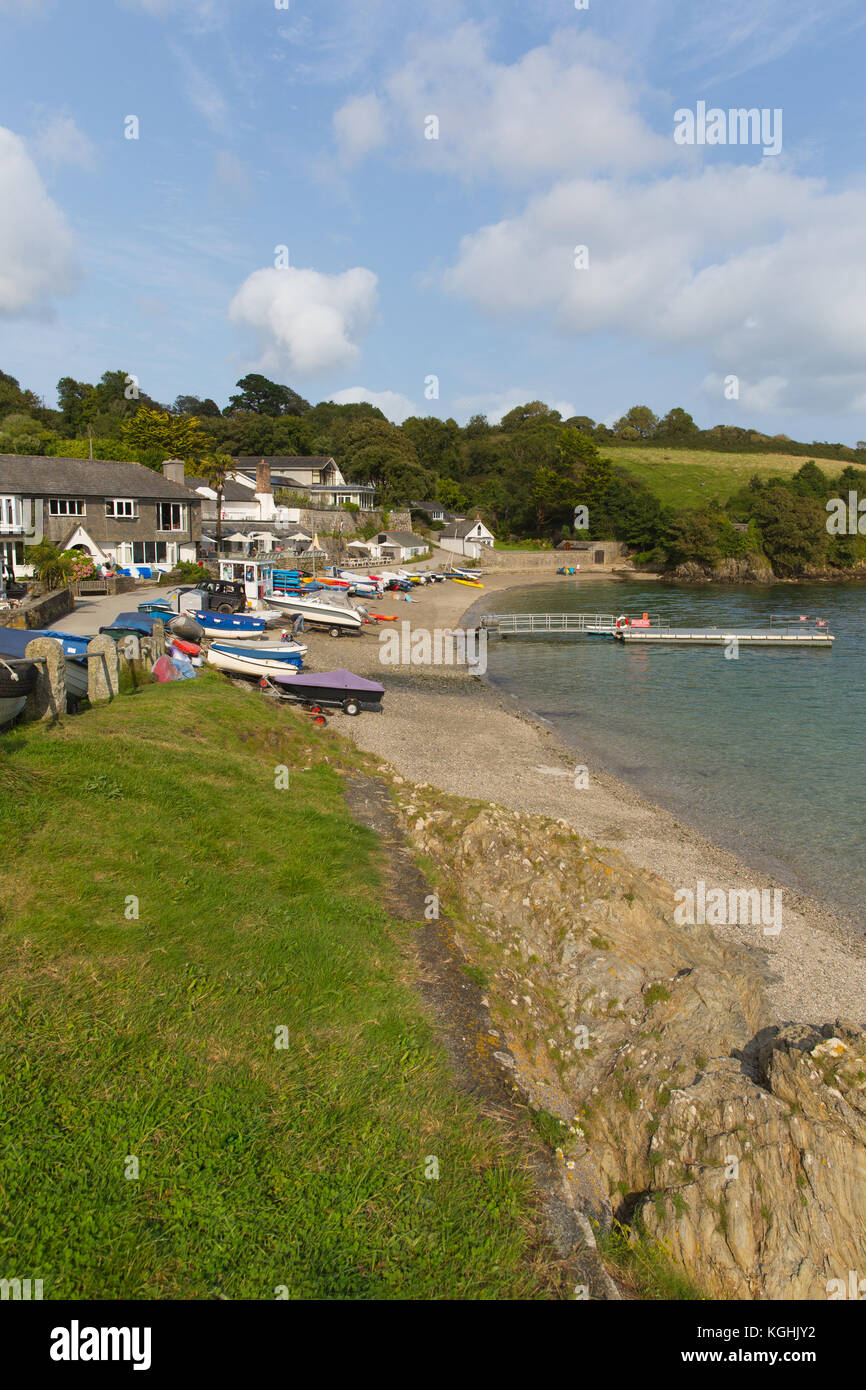 Helford Passage west Cornwall England UK a Cornish village located on ...