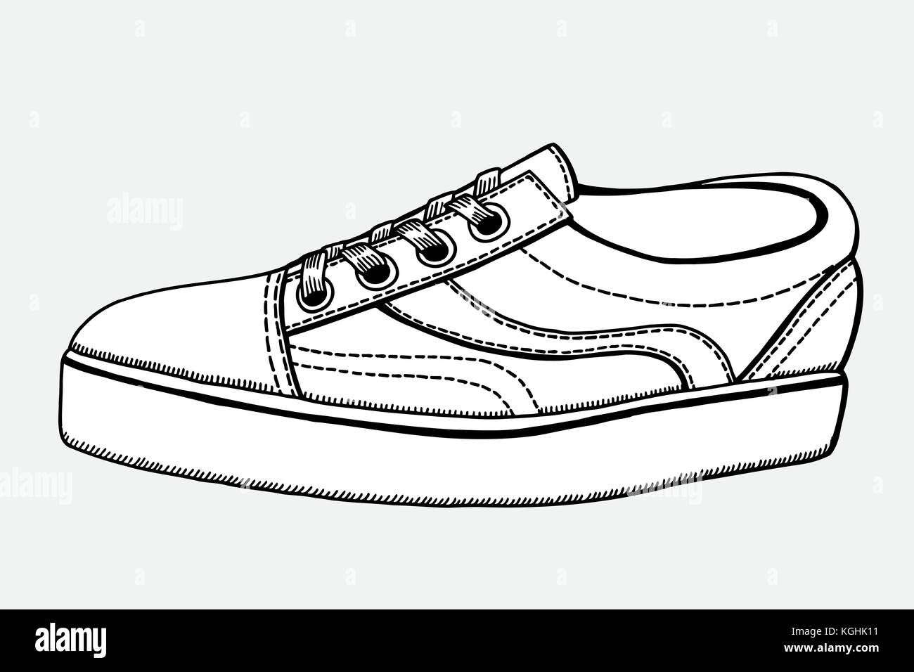 Walking Shoes Vector Vectors High Resolution Stock Photography and ...