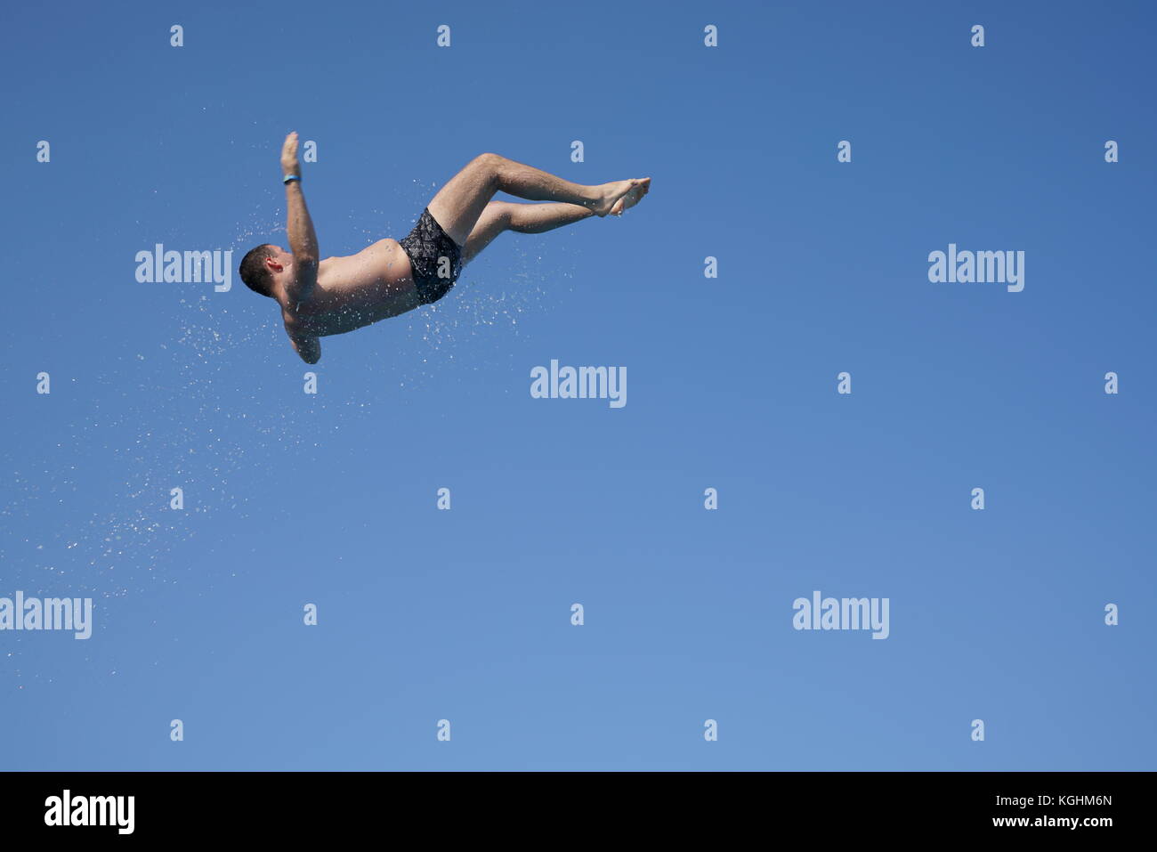 Flying in swimsuit hi-res stock photography and images - Alamy