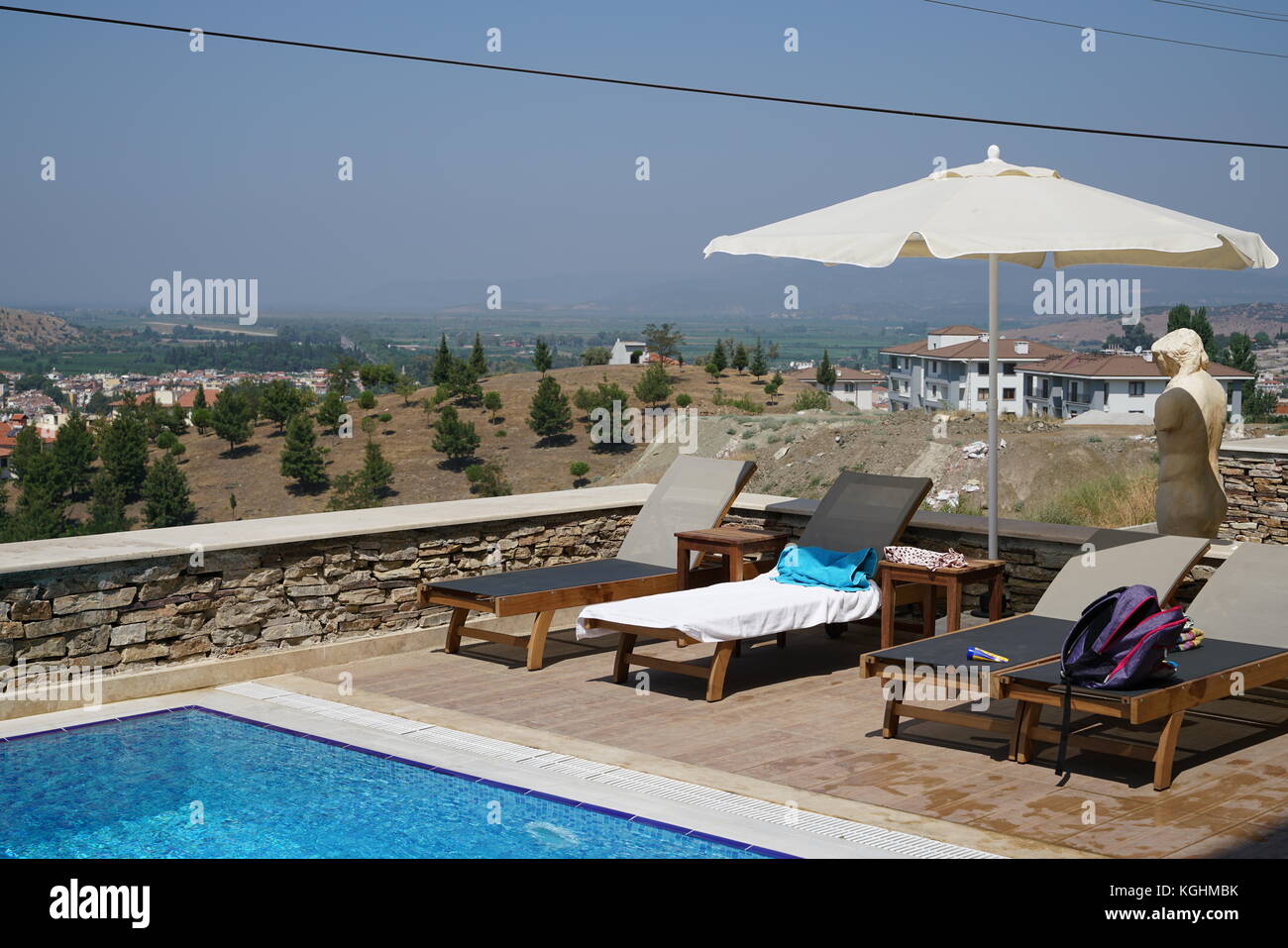 Nea Efessos hotel in Selçuk, Turkey: looking down to the city from the ...