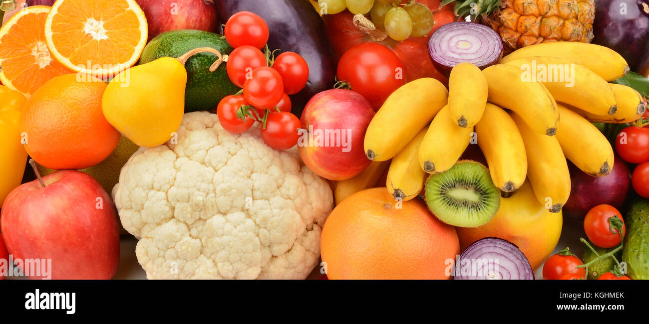 background of fruits and vegetables Stock Photo - Alamy