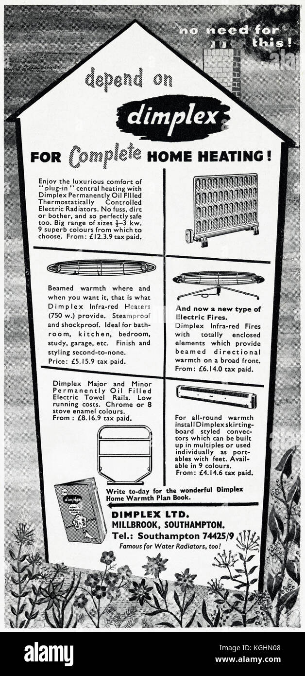 Dimplex hi-res stock photography and images - Alamy