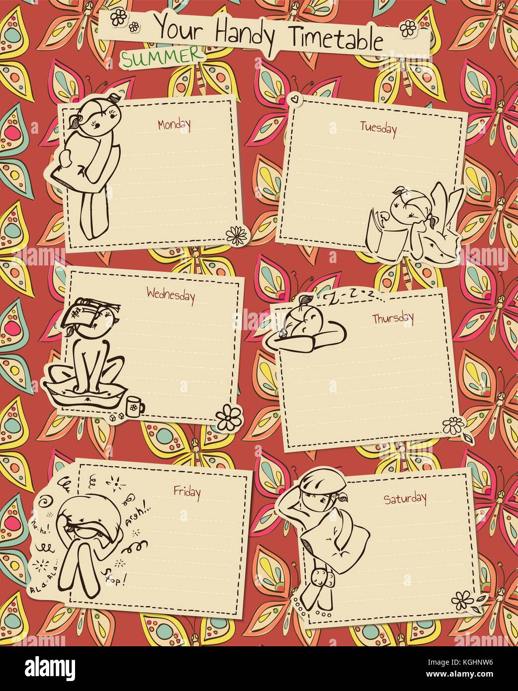 Summer friday Stock Vector Images - Alamy