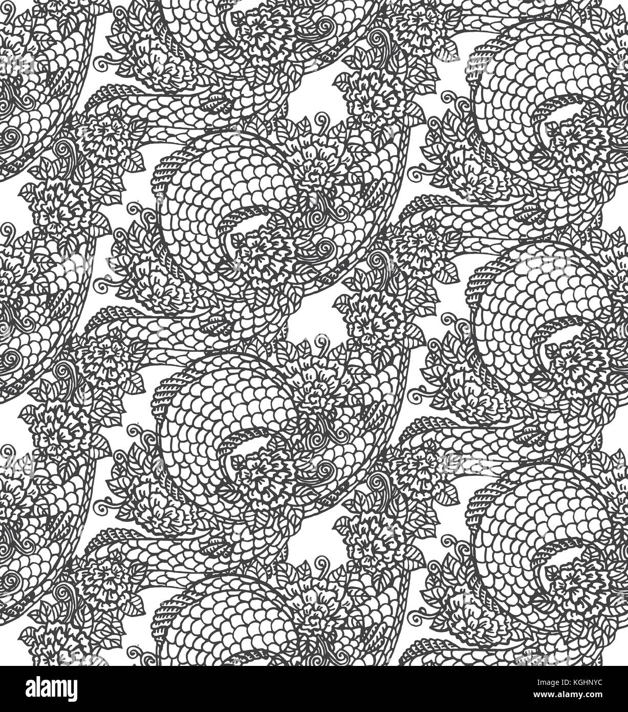 Japanese dragon fabric Black and White Stock Photos & Images - Alamy
