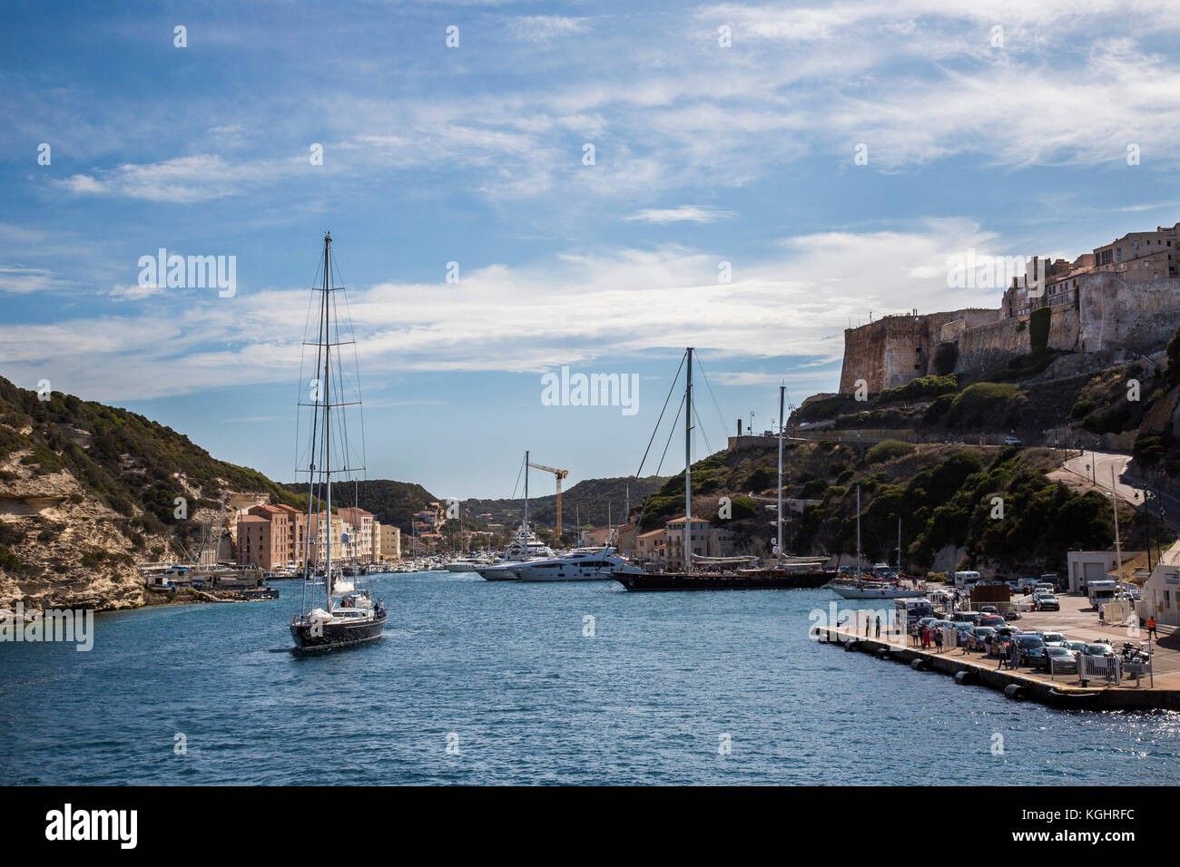 The port of Bonifacio Stock Photo - Alamy