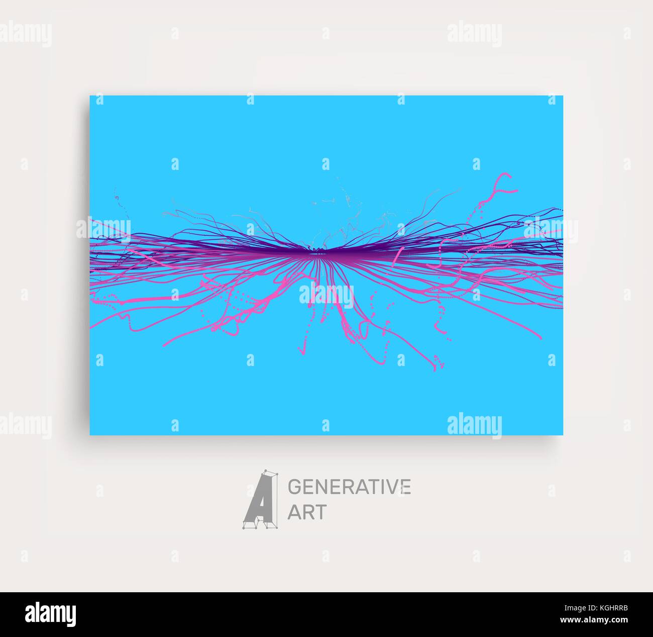 Point Explode Array With Dynamic Emitted Particles Textbook Booklet Or Notebook Mockup