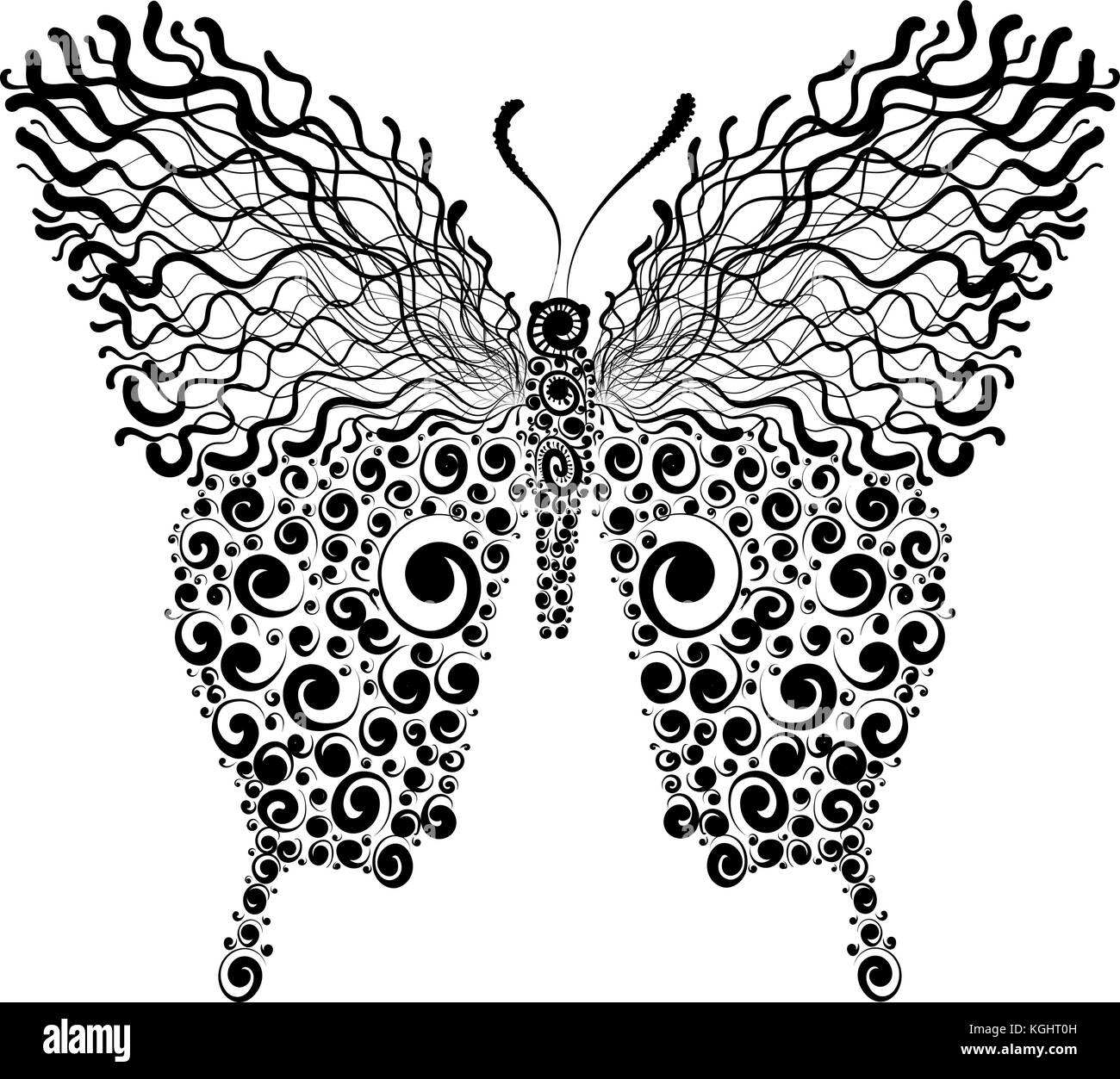 decorative butterfly illustration Stock Vector Image & Art - Alamy