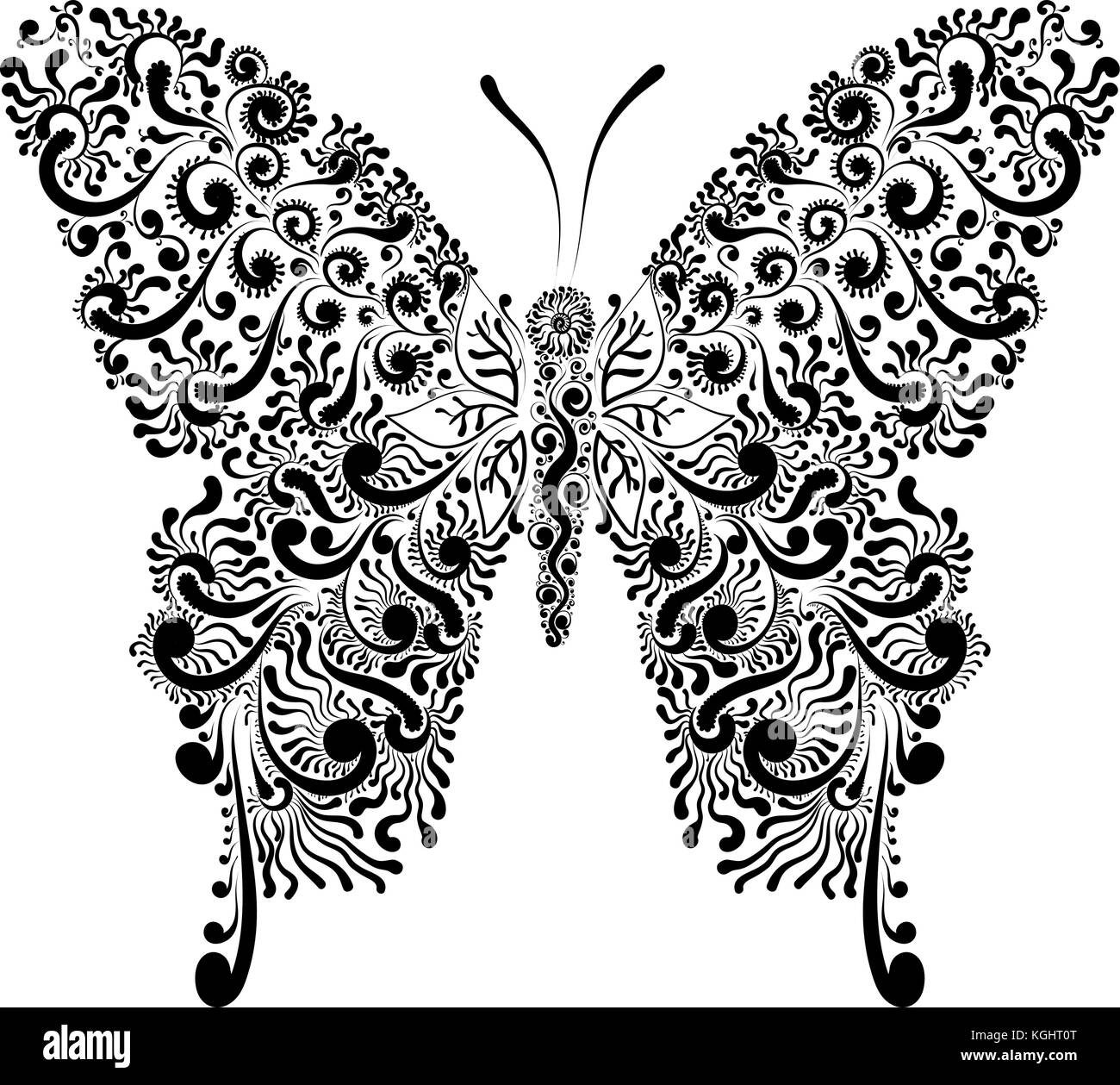 Wings butterfly Black and White Stock Photos & Images - Alamy