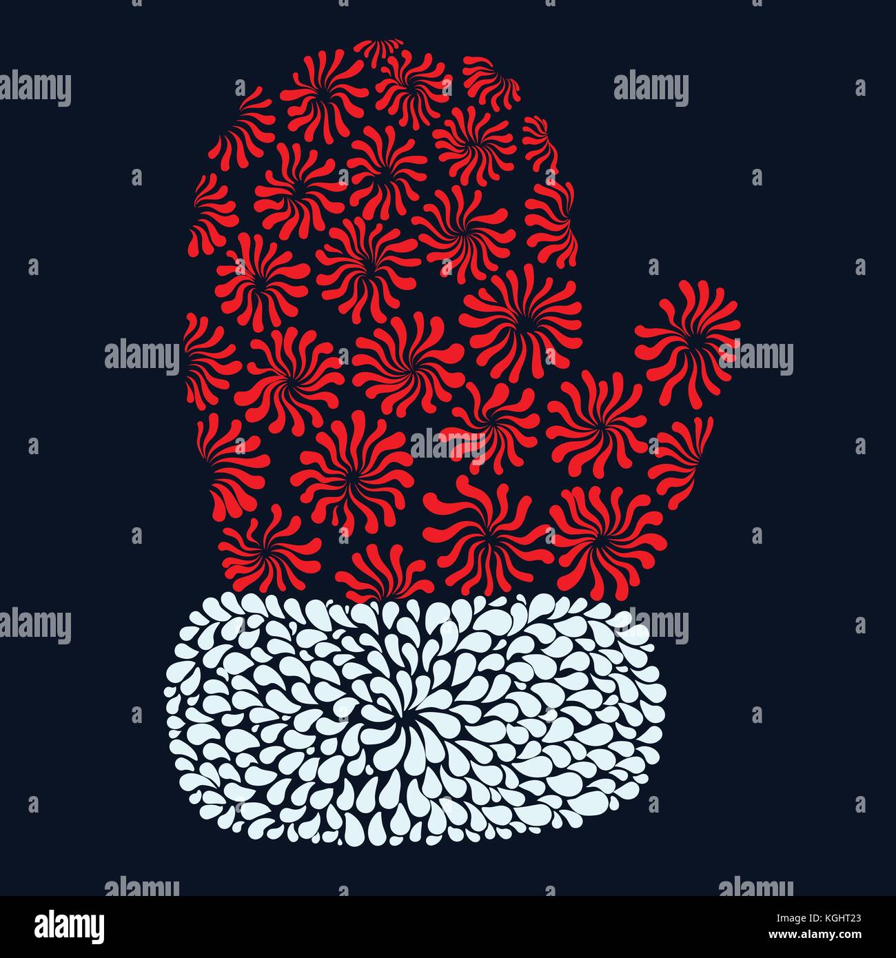 Mittens Santa Claus Stock Vector Image & Art - Alamy