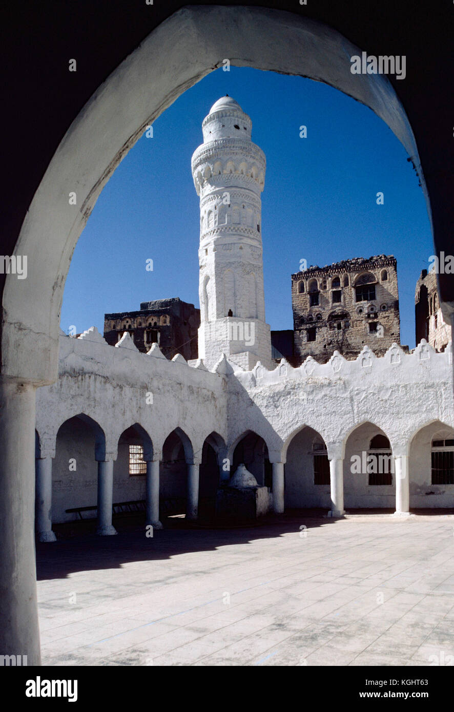 mosque of Queen Arwa bint Ahmed al-Sulaihi, Jibla, Yemen Stock Photo ...