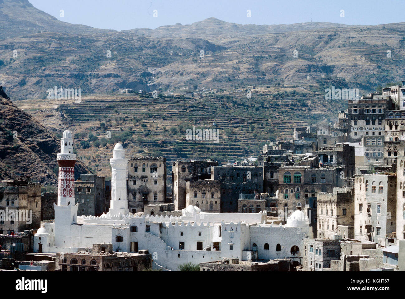 mosque of Queen Arwa bint Ahmed al-Sulaihi, Jibla, Yemen Stock Photo ...