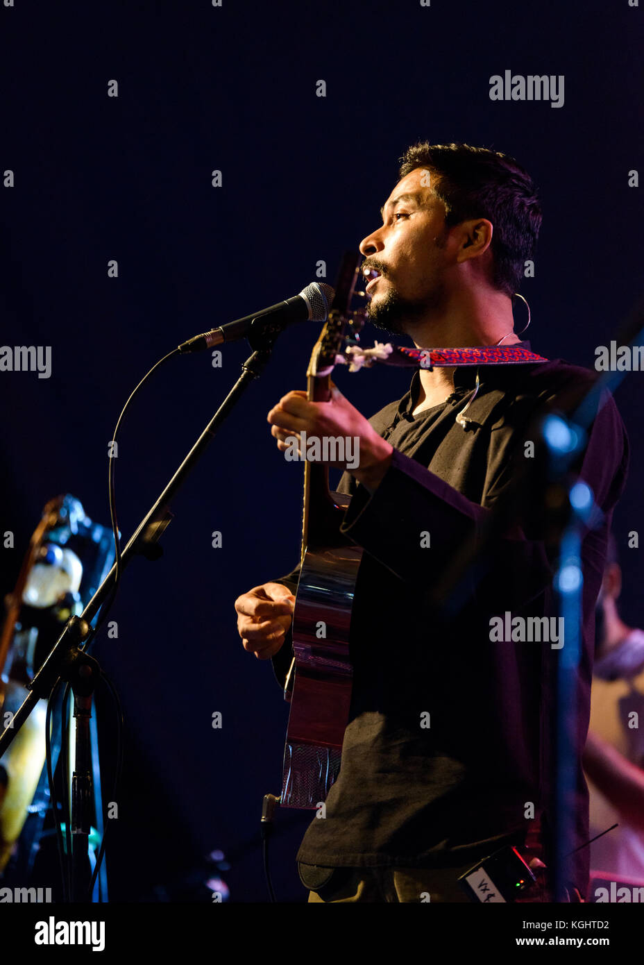 KATHMANDU, NEPAL - OCTOBER 14, 2017: Concert of Bipul Chettri and the ...