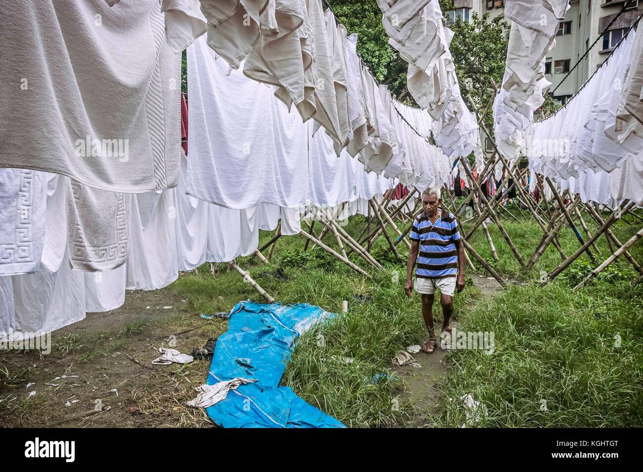Kolkata, India. 31st July, 2017. Dhobi Ghat a is place which is known ...