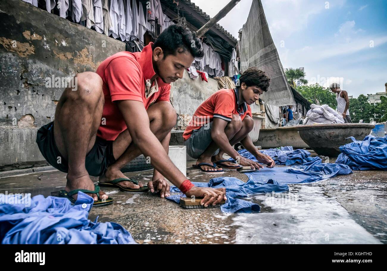 Kolkata, India. 31st July, 2017. Dhobi Ghat a is place which is known ...