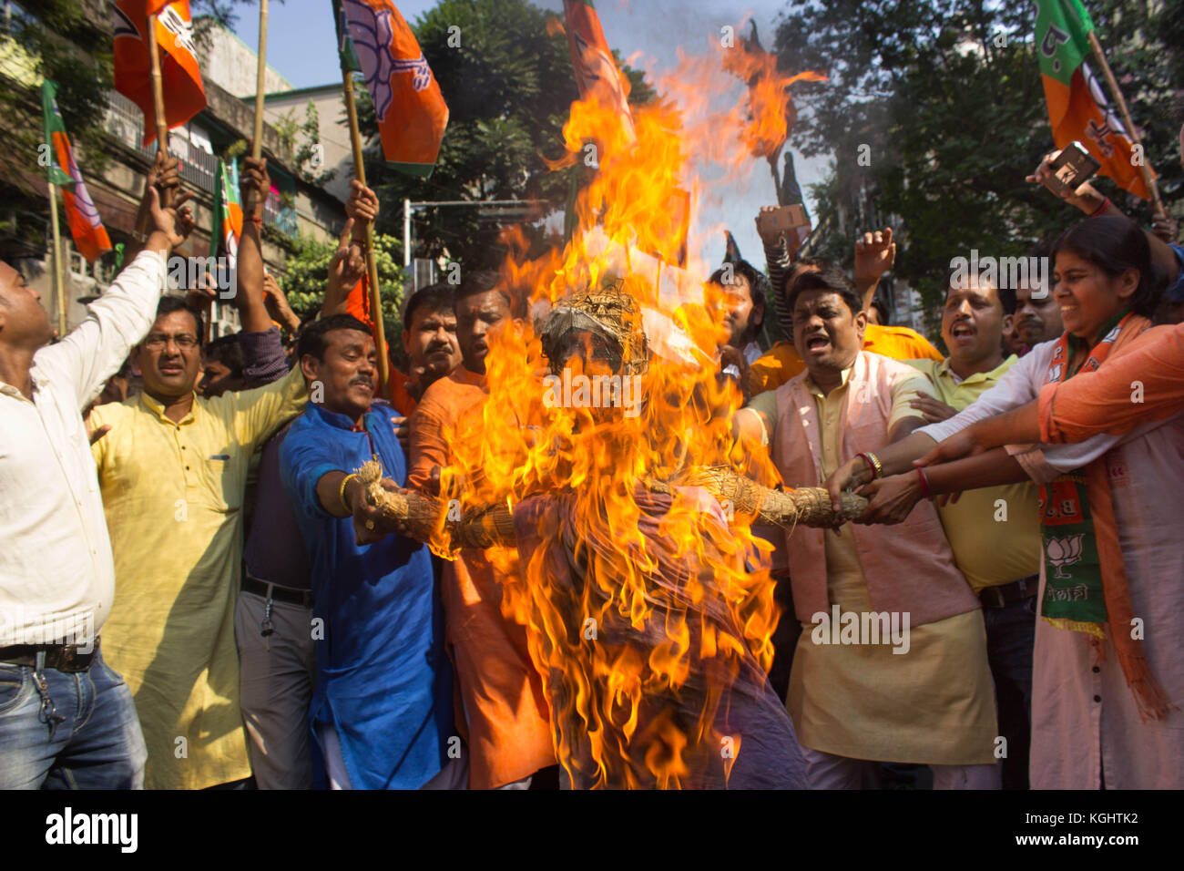 Bharatiya janata yuva morcha hi-res stock photography and images - Alamy