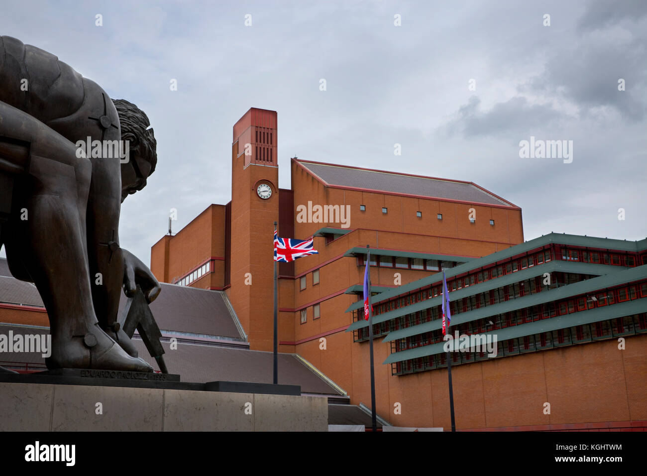 The British Library on Euston Road, Borough of Camden, London, with ...