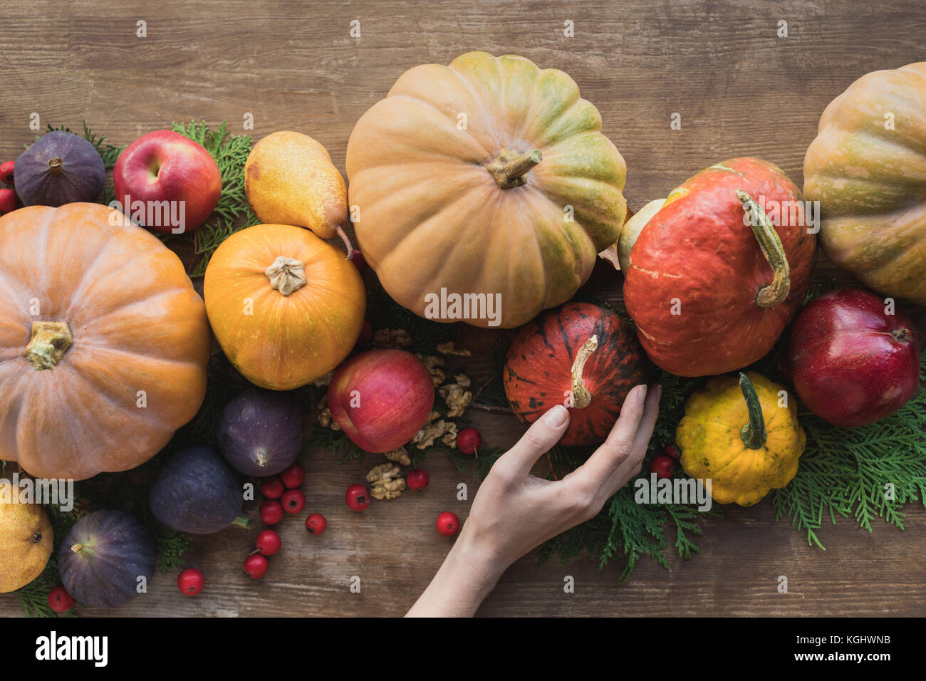 Autumn composition various fruits hi-res stock photography and images ...