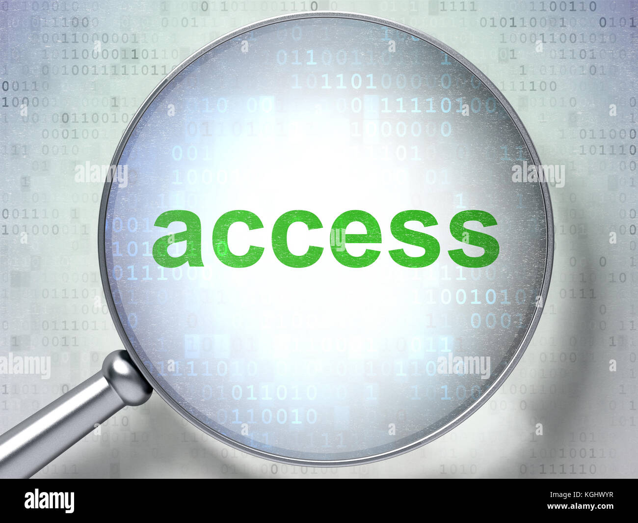 Security concept: Access with optical glass Stock Photo - Alamy