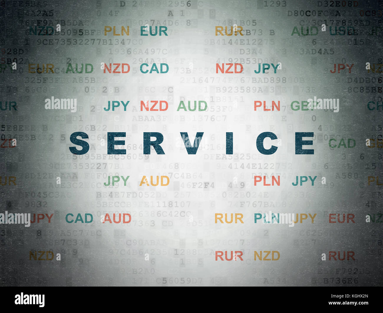 Business concept: Service on Digital Data Paper background Stock Photo ...