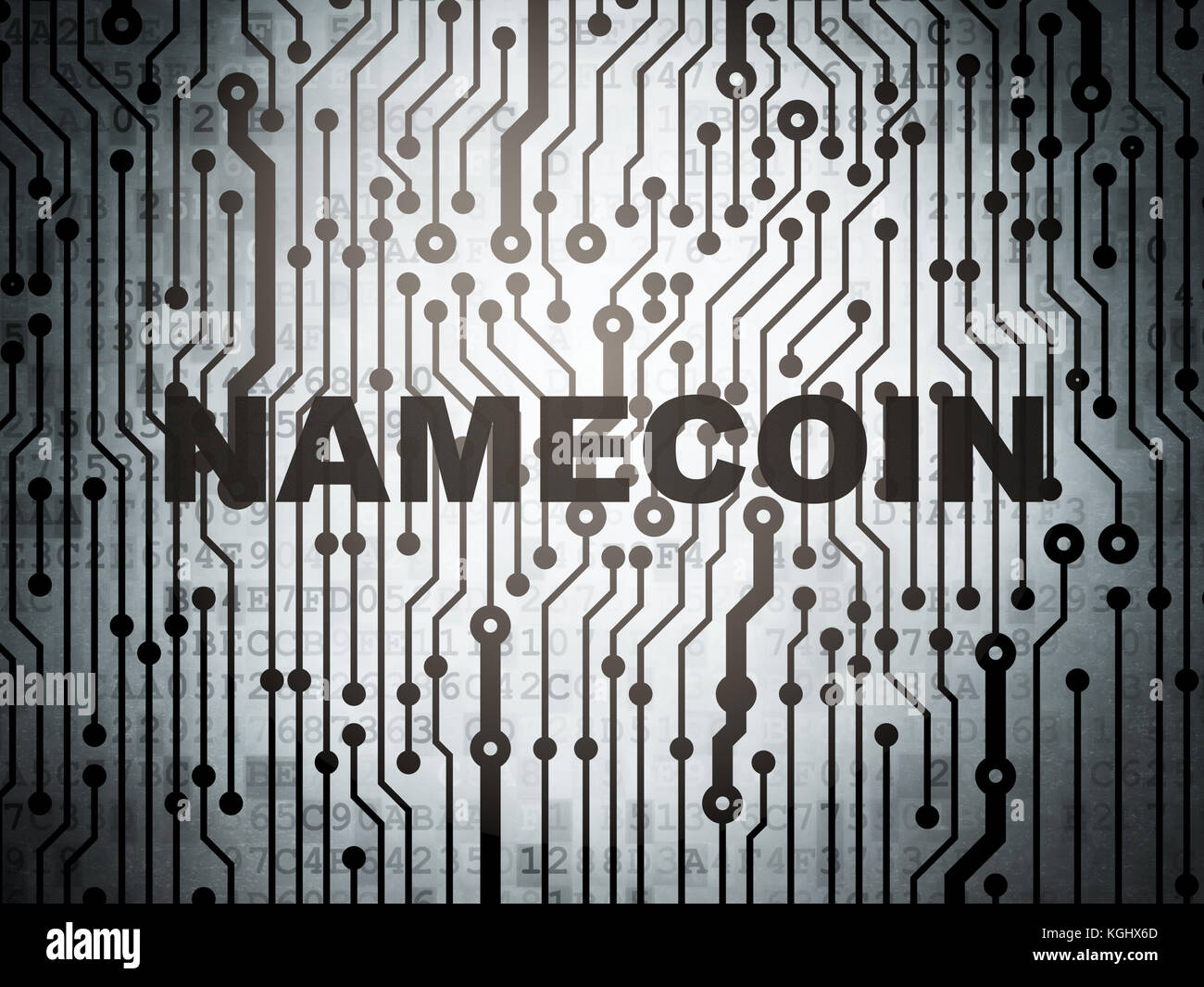 Blockchain concept: circuit board with Namecoin Stock Photo - Alamy
