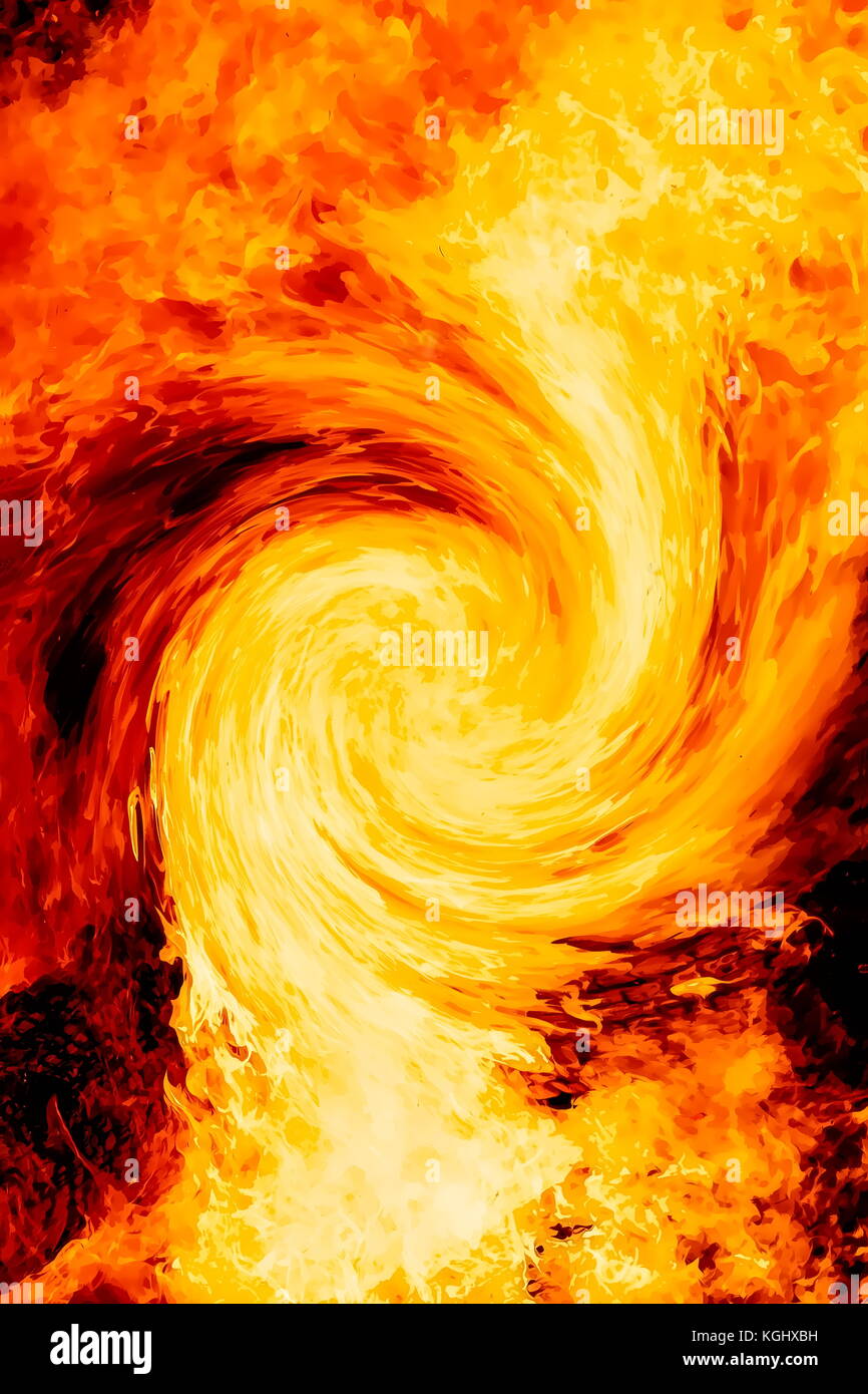 graphic portraying the power and beauty of fire element Stock Photo - Alamy
