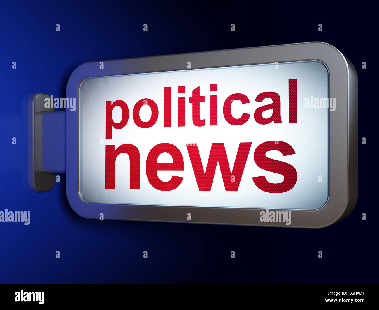 News concept: Political News on billboard background Stock Photo - Alamy