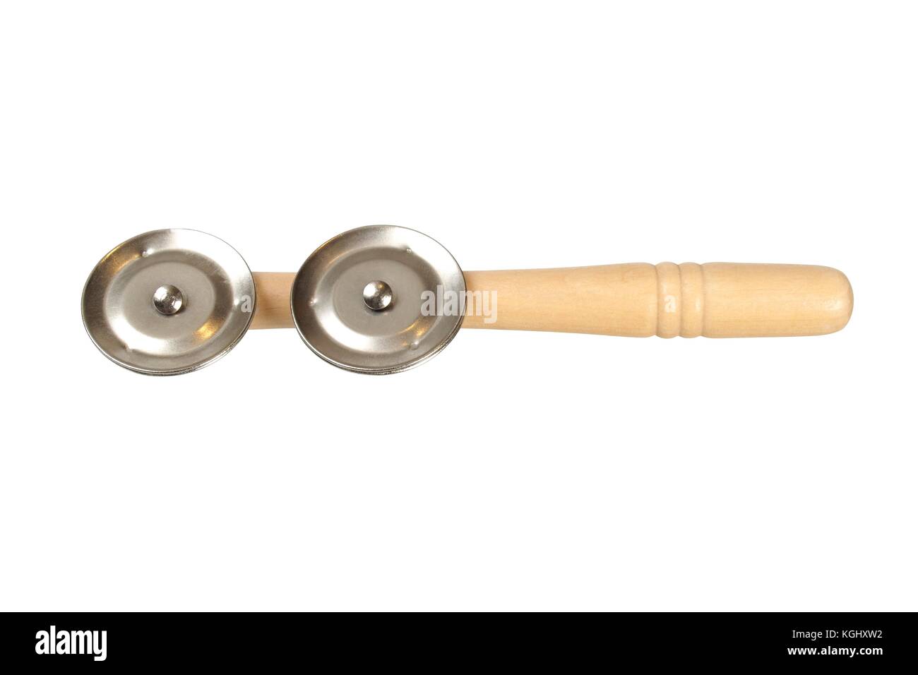 Small jingle stick isolated on white background Stock Photo - Alamy