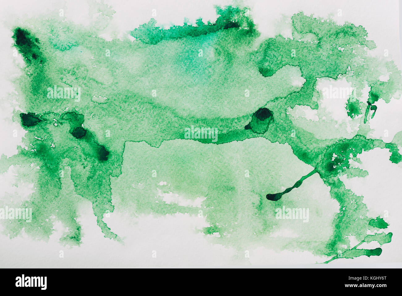 Green watercolor texture hi-res stock photography and images - Alamy